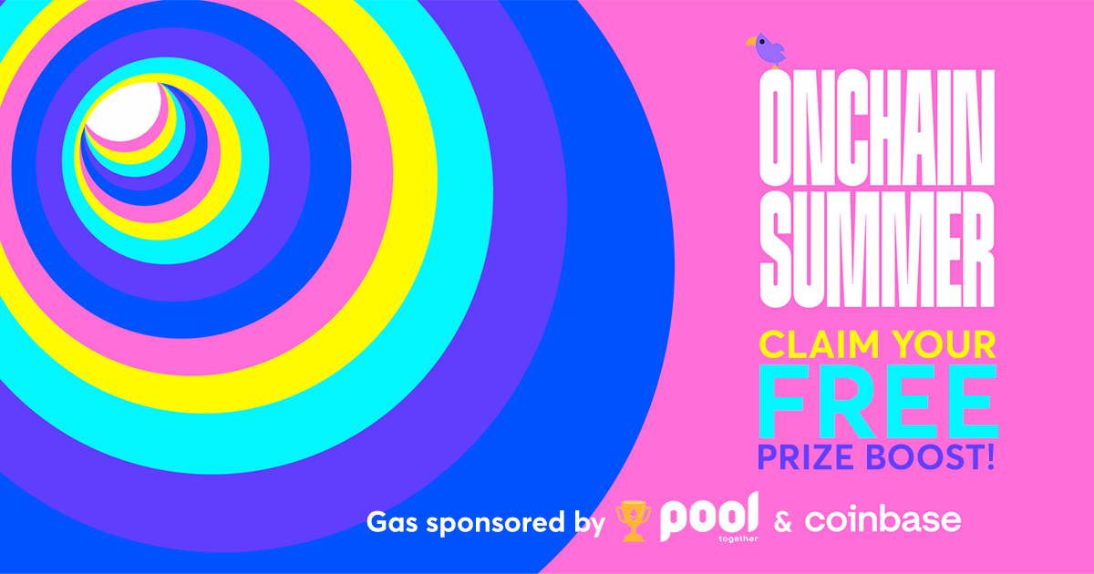 Onchain Summer | PoolTogether Sweepstakes